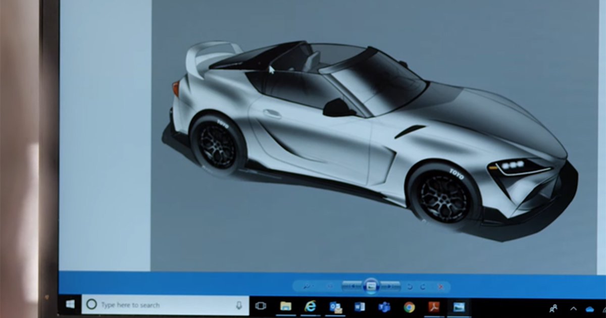 Μια Toyota Supra χωρίς οροφή!