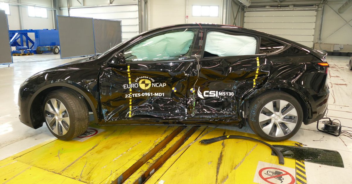 Θριάμβευσε το Tesla Model Y στα crash tests του Euro NCAP (video)