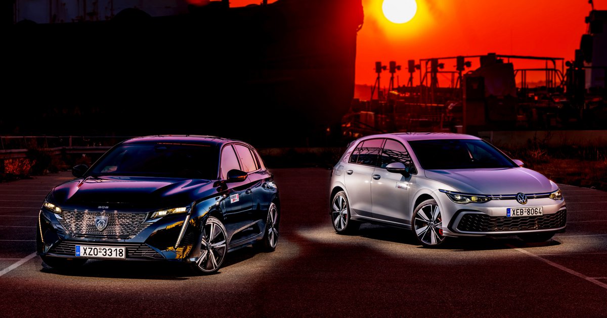 2022 PEUGEOT 308 Hybrid 225PS e-EAT8 GT vs VOLKSWAGEN Golf GTE 245 PS ...