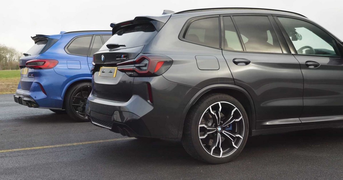 BMW X3 M Competition εναντίον X5 M Competition στο 400άρι (video)