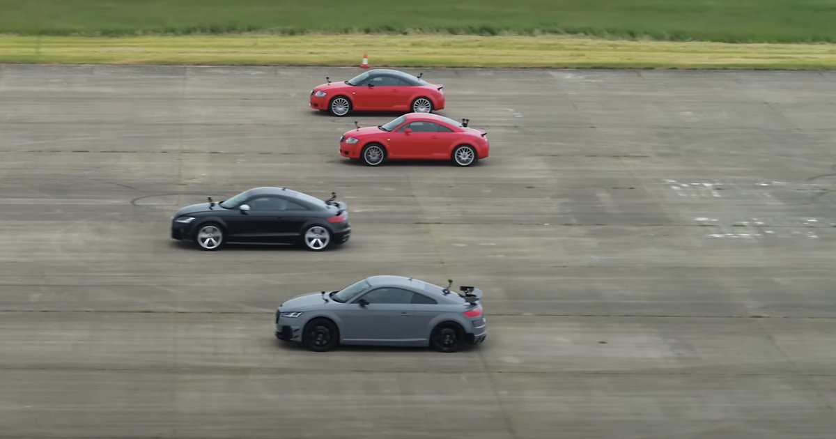 Τρεις γενιές Audi TT μάχονται στο 400άρι (video)