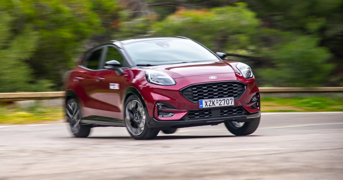 2023 FORD PUMA Vivid Ruby 1.0 L EcoBoost mHEV 155 PS - Δοκιμή, Τιμές ...