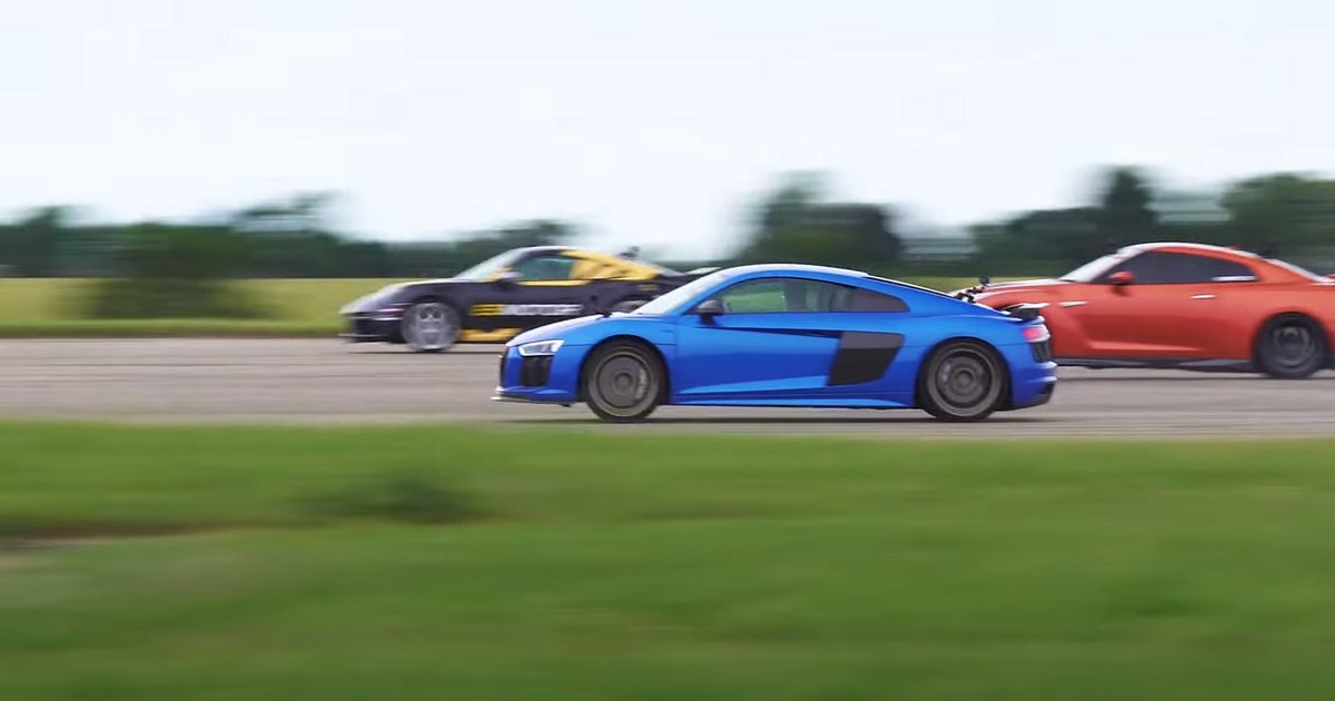 Τρία «πειραγμένα» αυτοκίνητα στο 400άρι: Porsche 911 Turbo S vs Audi R8 ...