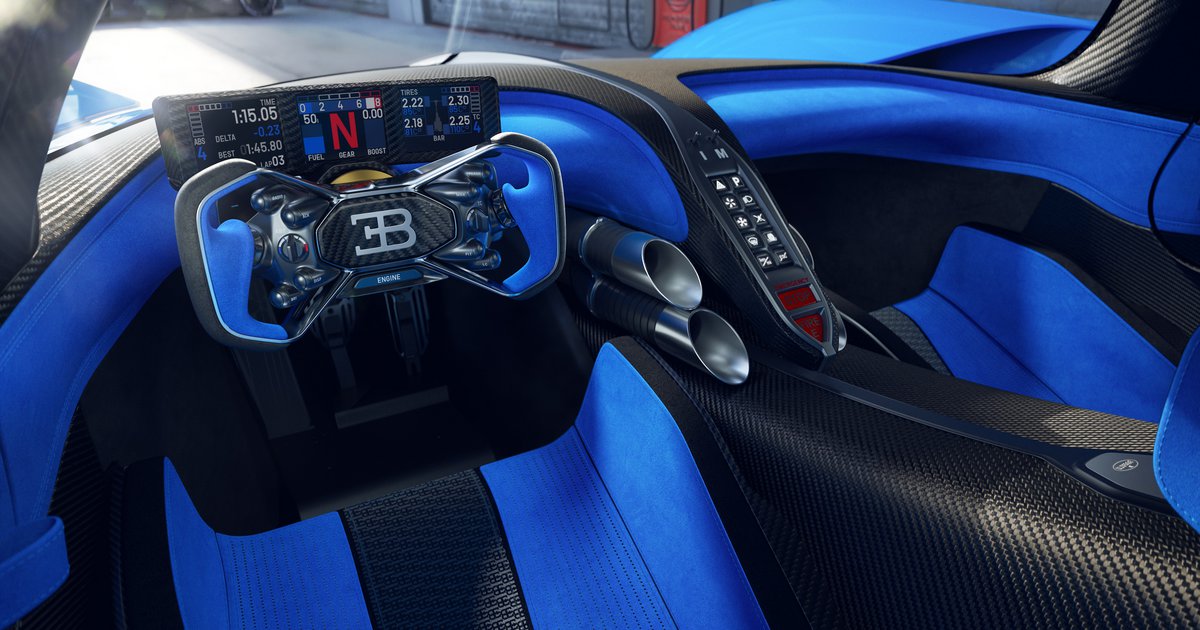 Η καμπίνα της Bugatti Bolide θυμίζει κόκπιτ σε διαστημόπλοιο (photos)